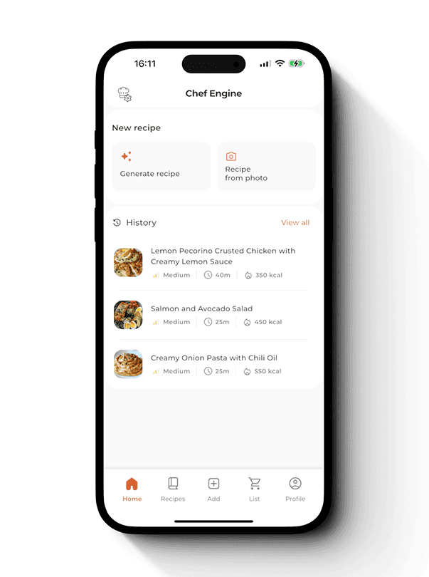 Chef Engine – AI Recipe Generator App (Official Site)